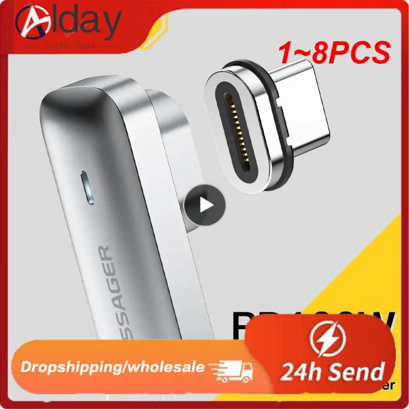 1-8PCS-Essager-PD-100W-Magnetic-USB-C-OTG-Adapter-Fast-Charging-Type-C ...