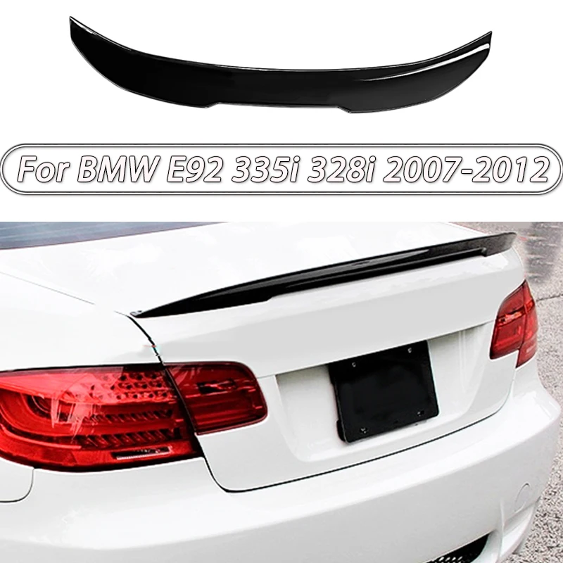 PSM Style Gloss Black Rear Trunk Spoiler Wing for BMW E92 335i 328i ...