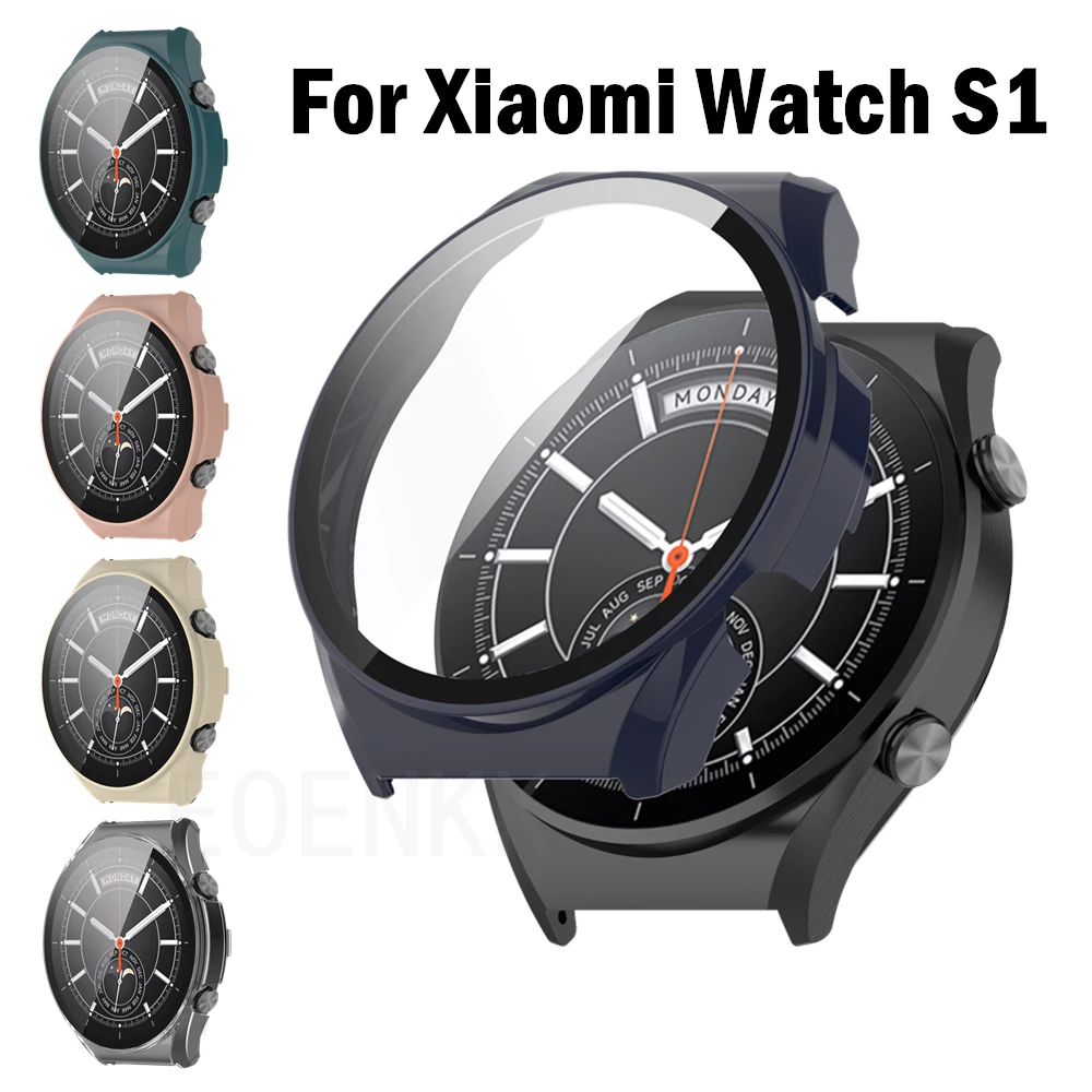 Screen Protector Cover For Xiaomi Watch S1 Cases PC Protective Shell ...