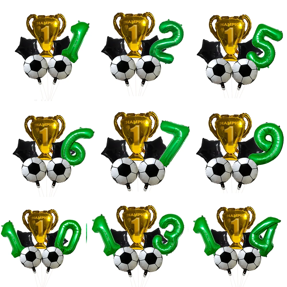 32inch-Green-Digit-Number-Globos-Football-Helium-Balloons-Trophy ...