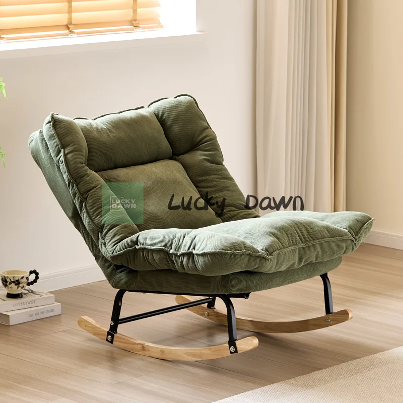 Single sofa Living room lazy rocking chair Reclining Adult rocking ...