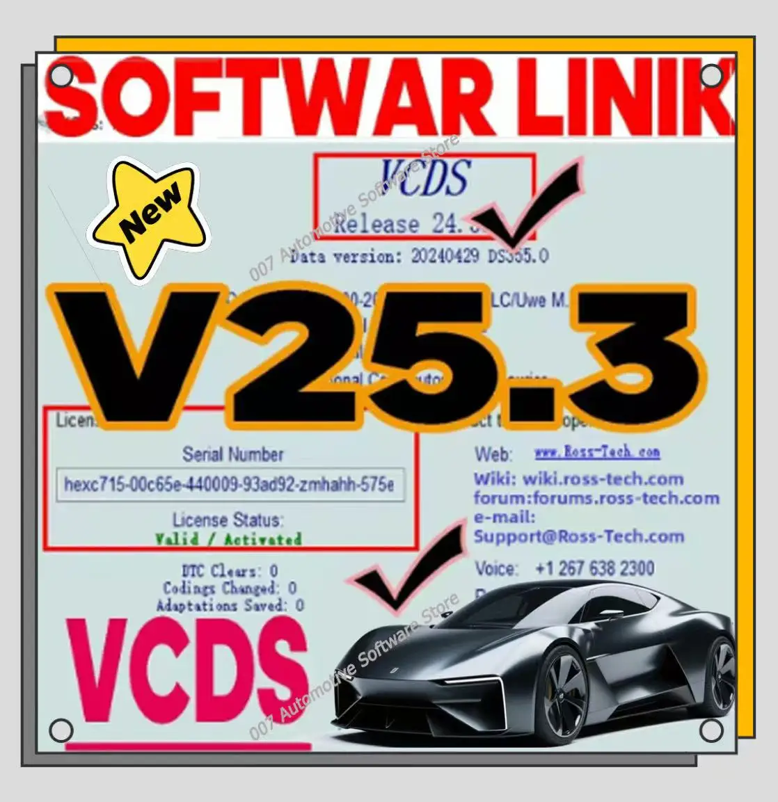 UPDATE SOFTWARE VCDS 2025 VAG COM OBD2 Scanner VAG HEX V2 USB Interface ...