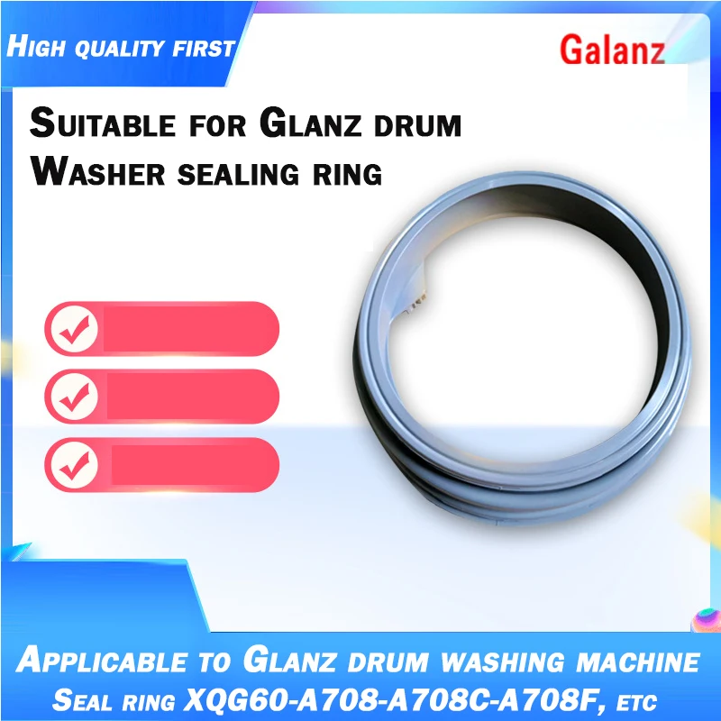 For Glanz roller washing machine window gasket door sealing ring XQG60 A708 A708C A708F ...