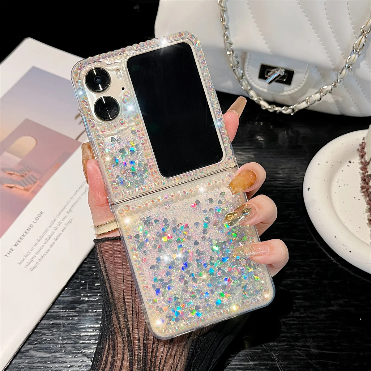 Luxury-Gradient-Quicksand-Liquid-Glitter-Case-for-OPPO-Find-N2-Flip ...