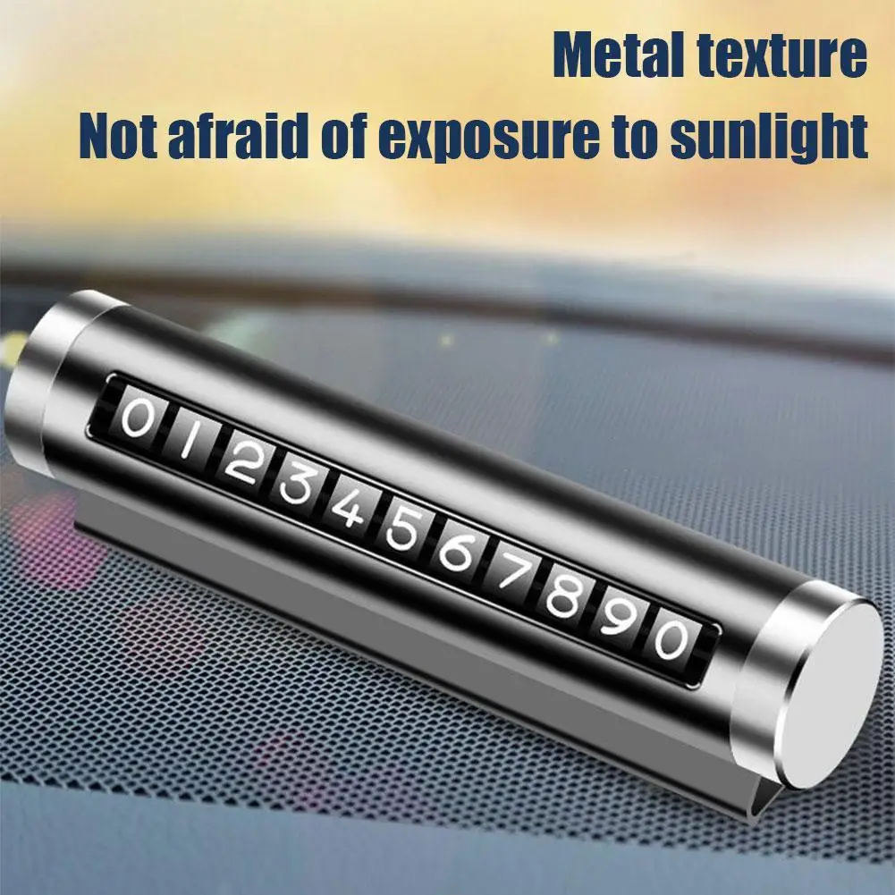 Car Temporary Parking Card Adjustable Digital Mobile Phone Number Plate ...