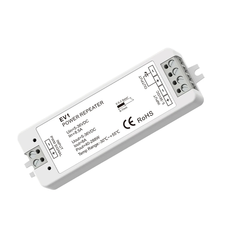 Constant-Voltage-Power-Expander-EV1-5-36V-Unlimited-Extended-Output-for-Monochrome-LED-Strip-or ...