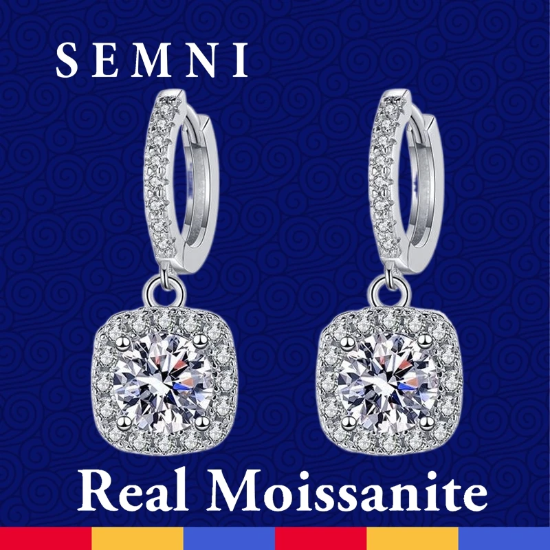 SEMNI-1-0ct-6-0ct-Moissanite-Diamond-Drop-Earrings-for-Women-Ruby ...