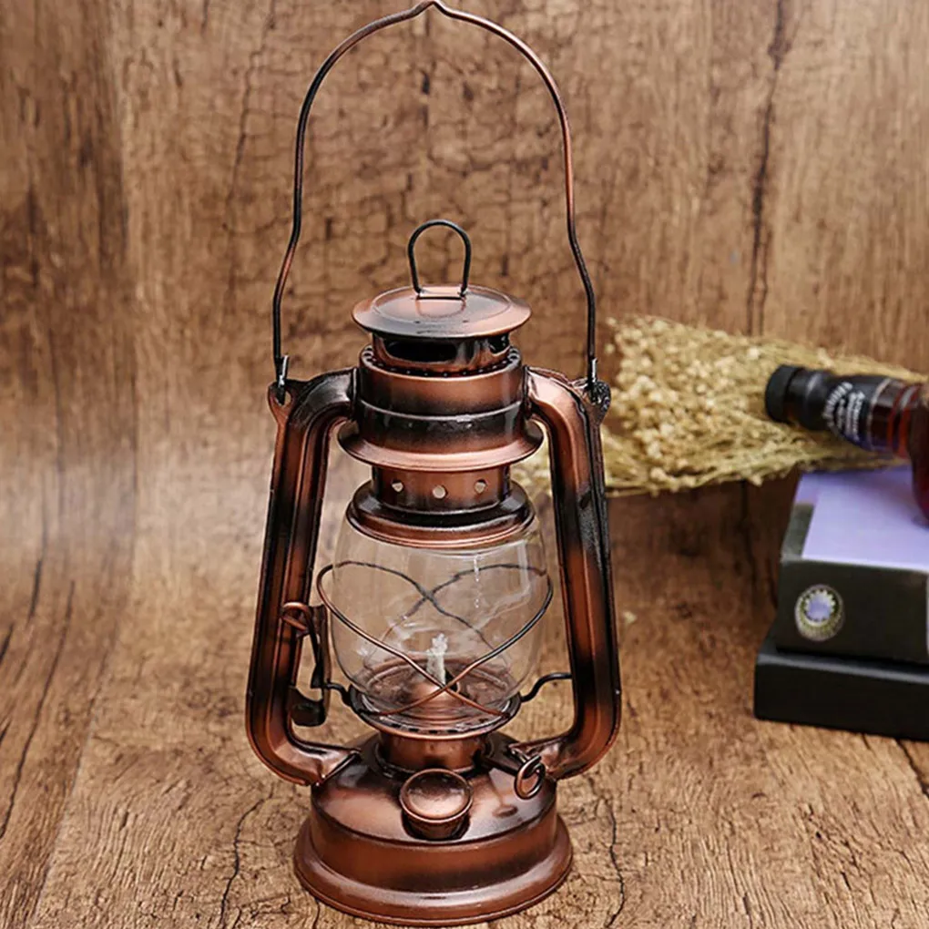 Vintage-Oil-Light-Camping-Lantern-Handheld-Hanging-Oil-Lamp-Decor ...