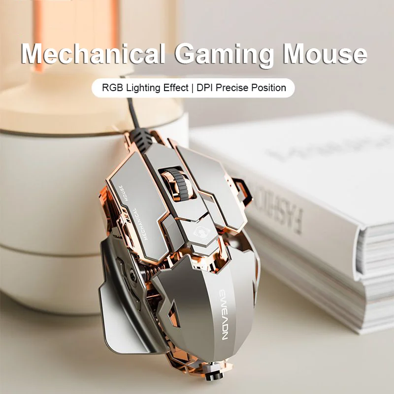 Macro-Programming-EWEADN-G5-Wired-Mechanical-Gaming-Mouse-12800DPI-RGB ...