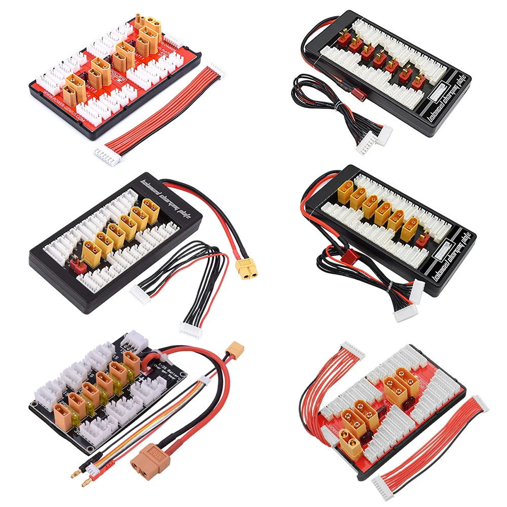 Parallel Charging Balance Board Lipo Battery Charger XT60/T Deans/XT90 ...