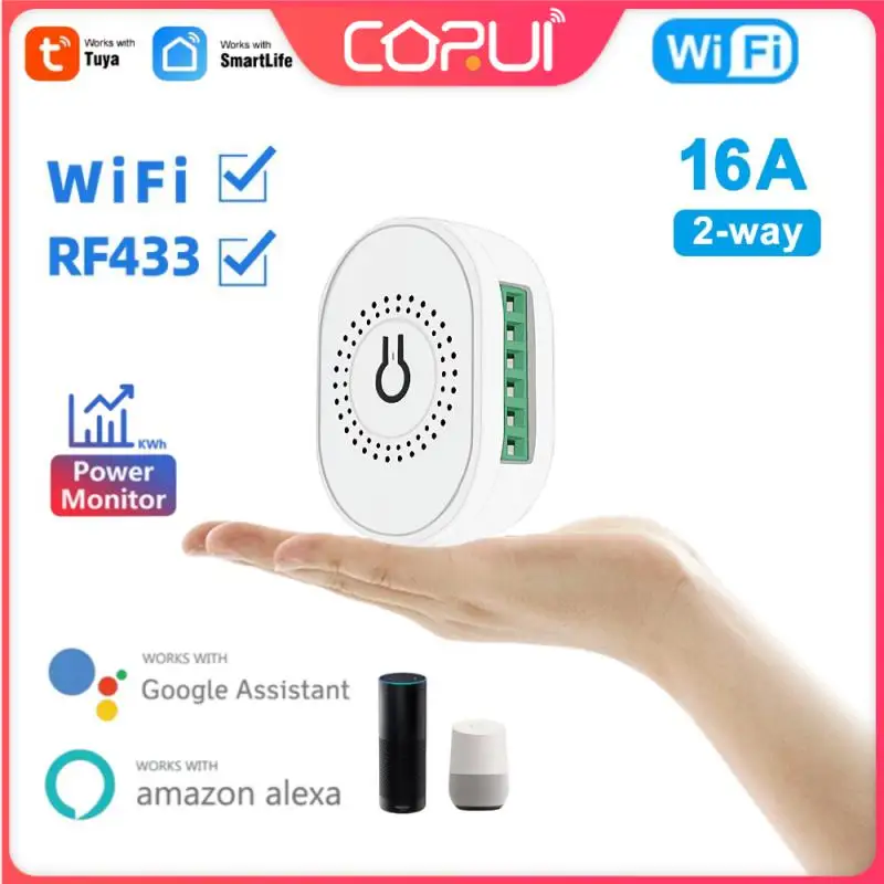 CORUI-Tuya-16A-Smart-WIFI-RF433-Switch-Breaker-Support-2-Way-Control ...