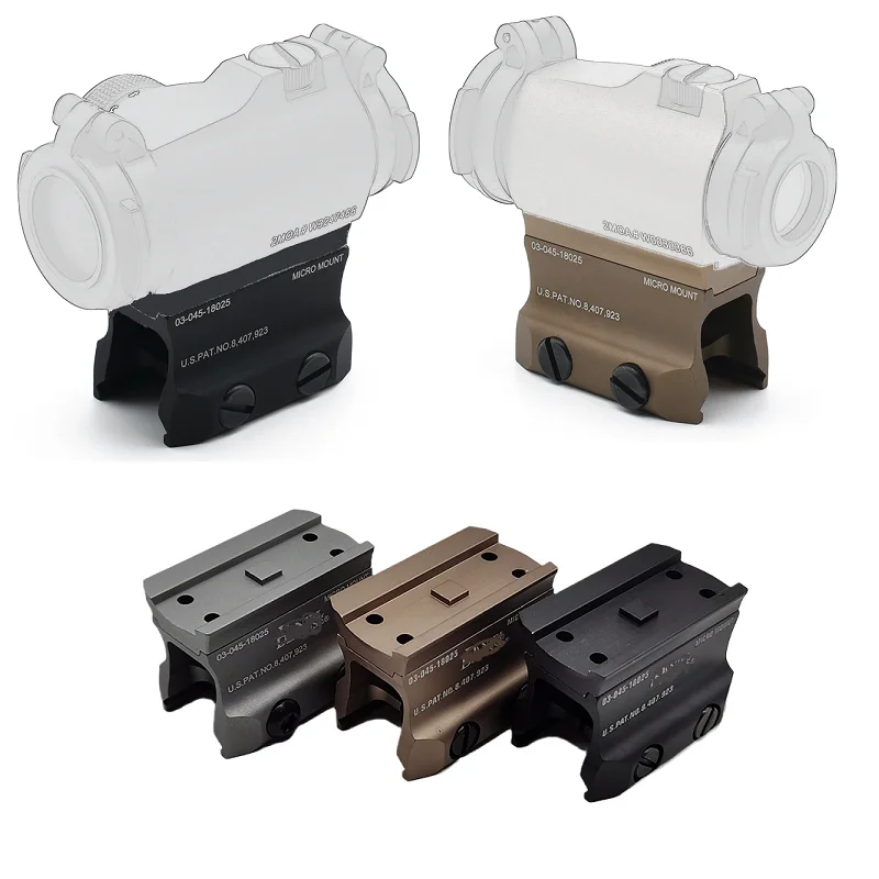 Tactical-Aluminum-UN-Fast-Riser-Mount-Micro-Scope-Hunting-Heightening ...