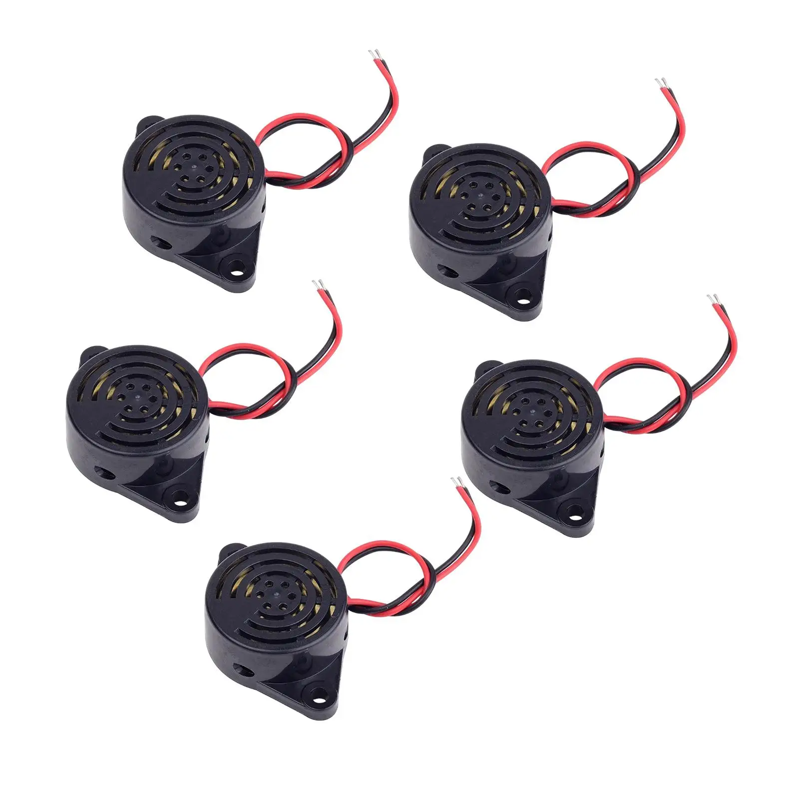 5-Pieces-Electronic-Buzzer-Security-3-24V-DC-100dB-Piezo-Sounder-Alarm ...