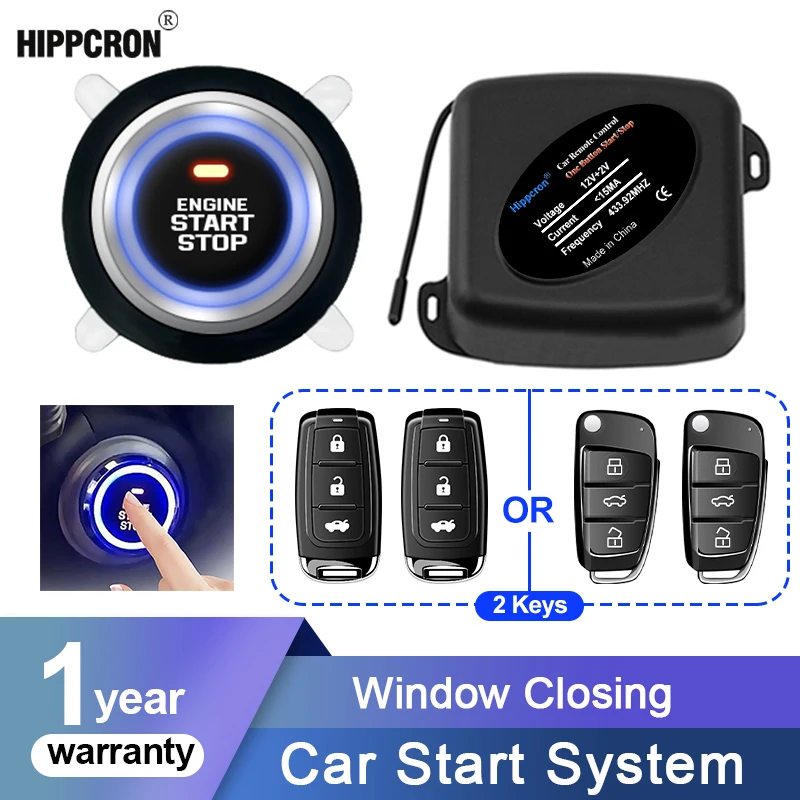 Hippcron-Central-Door-Lock-Car-Remote-Control-Keyless-Entry-Push-Start ...
