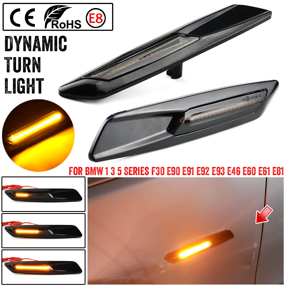 2pcs-Blinker-For-BMW-1-3-5-Series-LED-Dynamic-Side-Marker-Turn-Signal ...