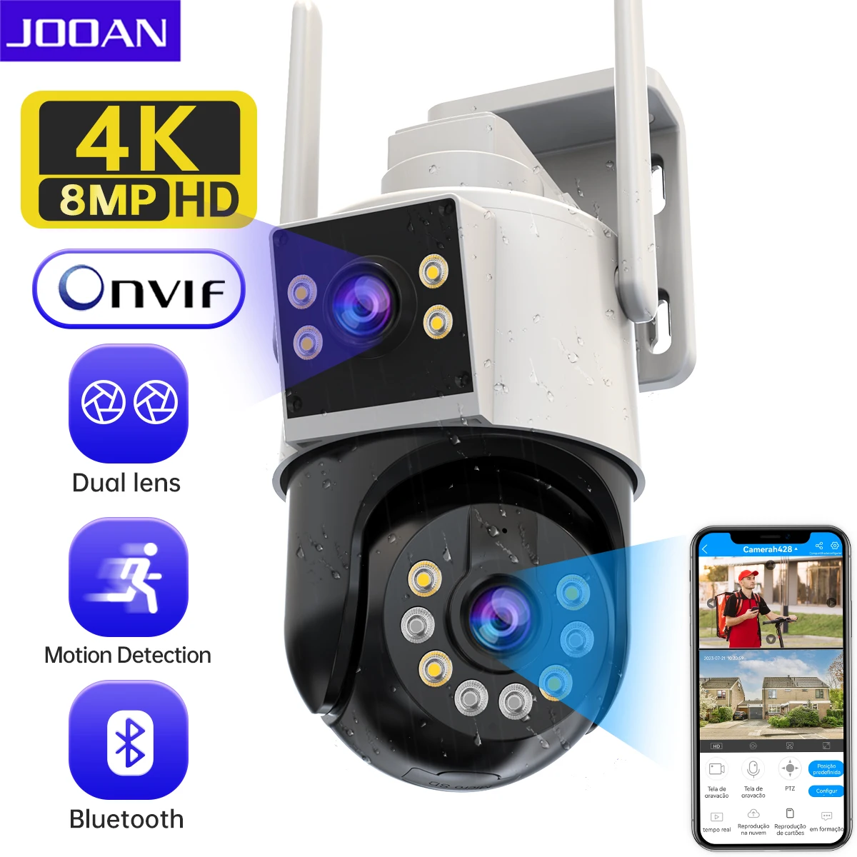JOOAN-4K-8MP-6MP-WiFi-Surveillance-Camera-Outdoor-Dual-Lens-5X-Digital ...