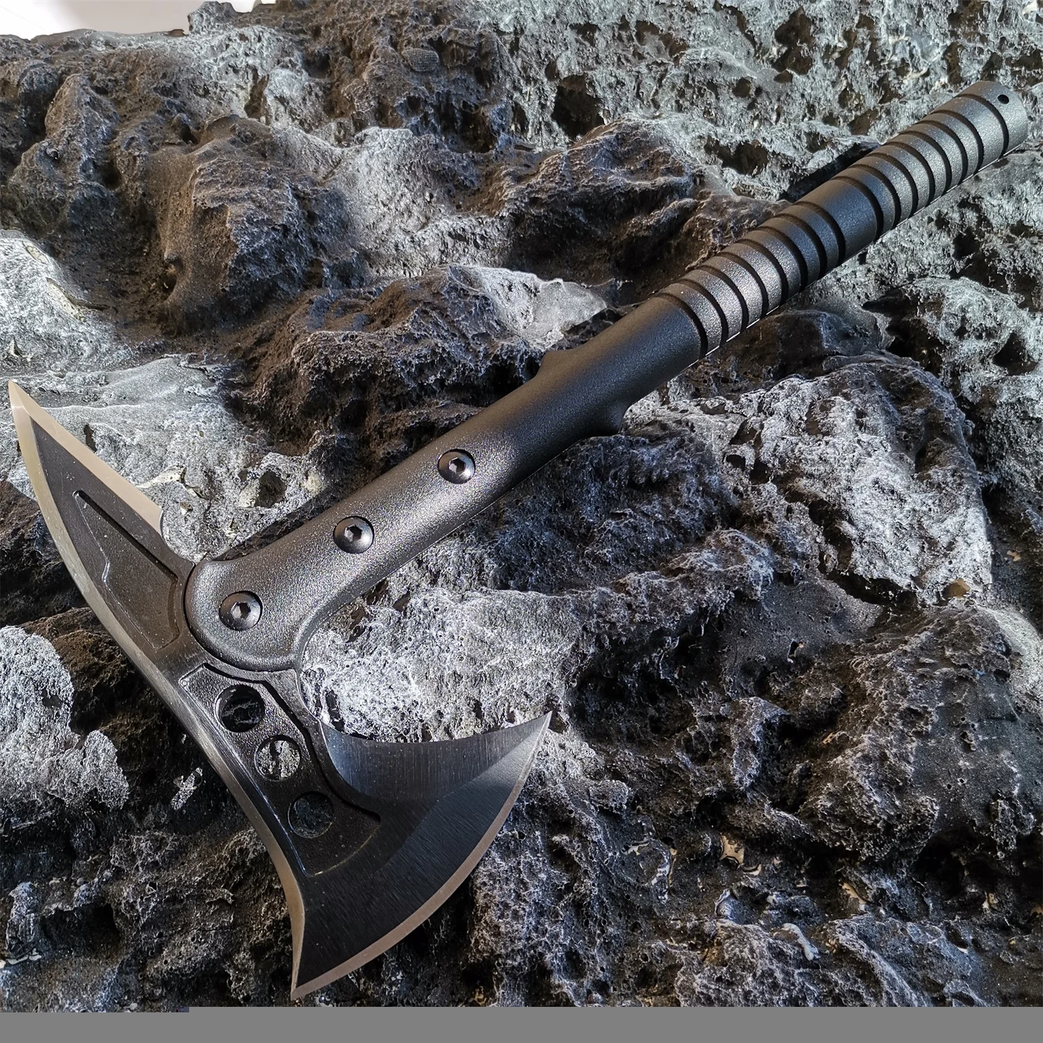 Survival Camping Axe Tactical Axe Multi Tool Kit Emergency Gear Outdoor ...