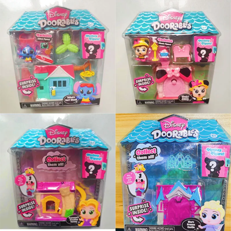 Disney Doorables Princess Frozen Elsa Rapunzel Mickey Minnie Doll Gifts ...