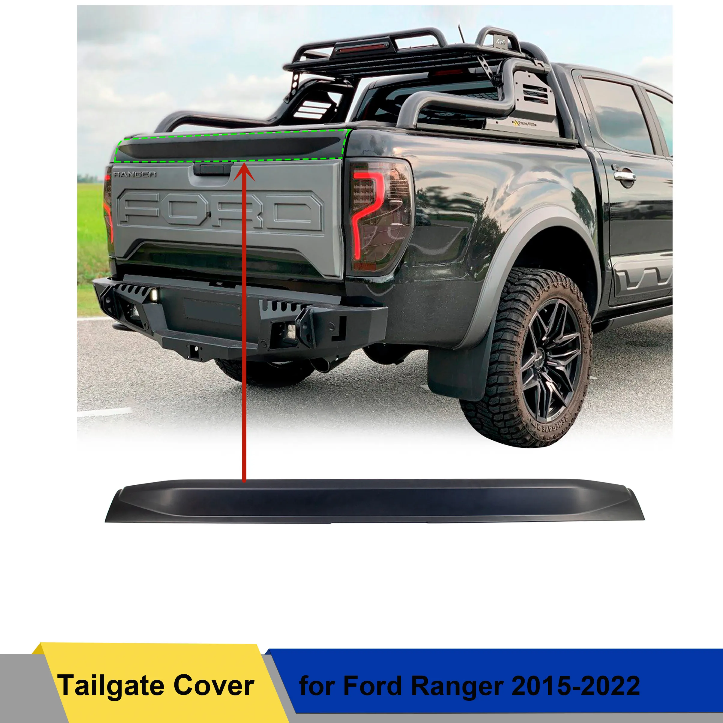 Protector-de-puerta-trasera-para-Ford-Ranger-accesorios-de-coche-color ...