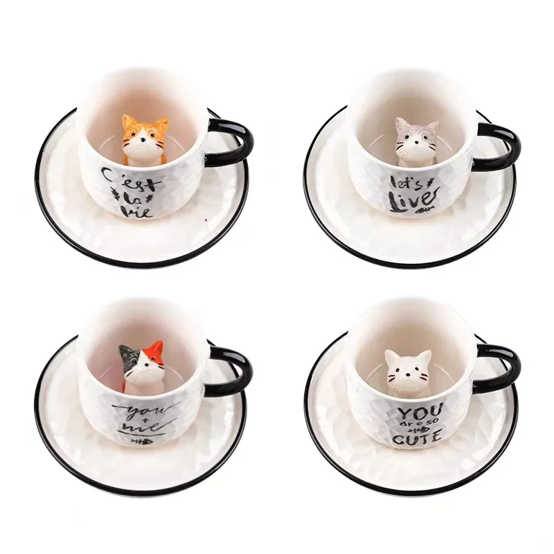 Cute-kitten-Ceramic-cat-Claw-Cup-Cup-Bottom-Animal-Water-cup-cat-cup ...