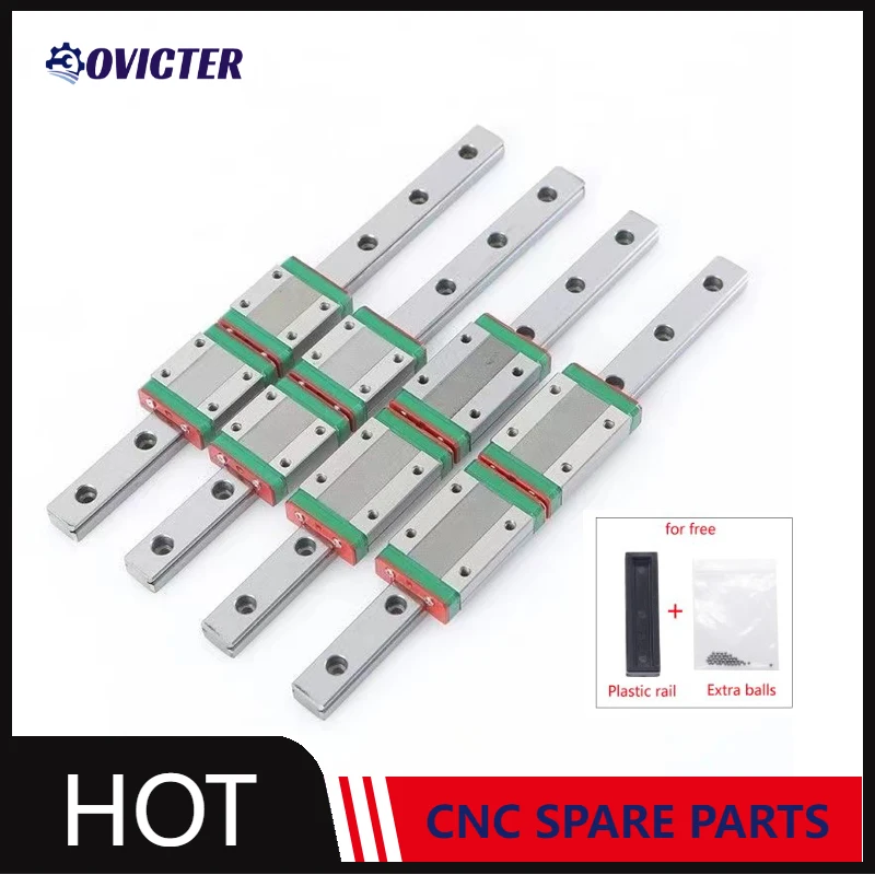 소형 선형 가이드 레일 슬라이드 캐리지, MGN12 MGN15 MGN7 MGN9, 100mm ~ 1000mm, MGN12H 또는 ...