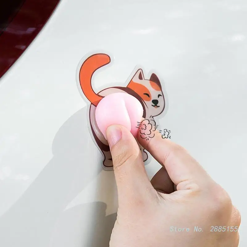3D-Silicone-Cute-Butt-Car-Bumper-Sticker-Cartoon-Anti-collision-Anti ...