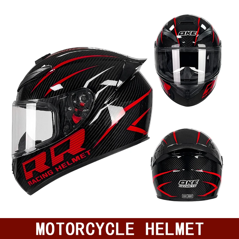 Motorcycle helmet men and women full helmet winter motorcycle ...