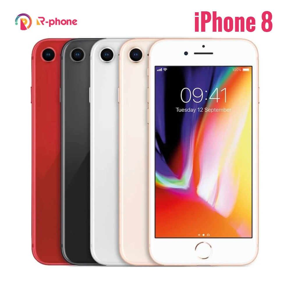 Original apple iphone 8 telefone 2gb ram 64/256gb rom impressão digital ...