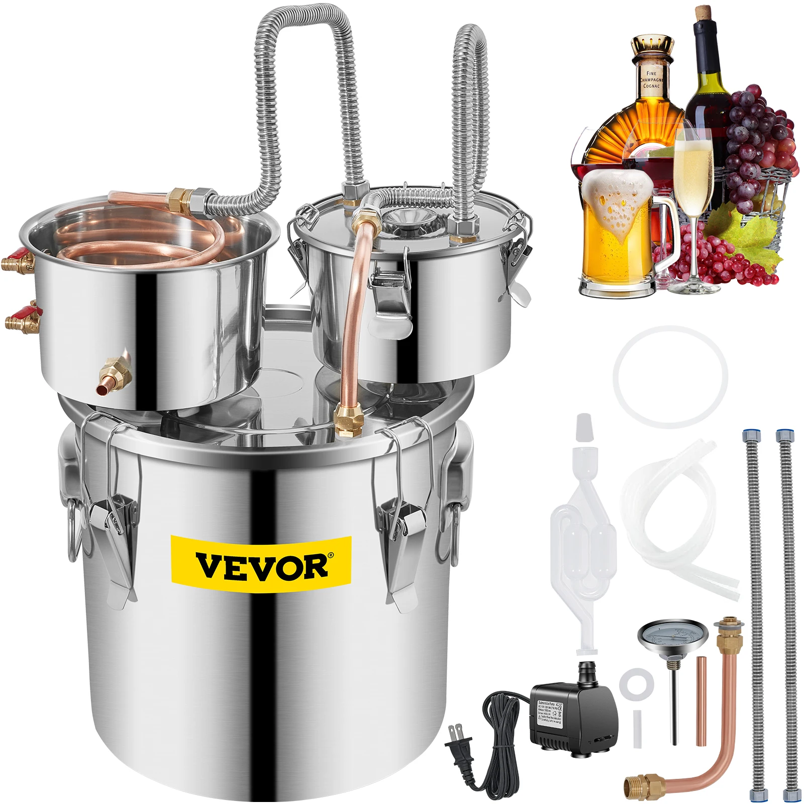 VEVOR-50L-Alcohol-Distiller-Machine-Beer-Brewing-Equipment-DIY-Wine ...