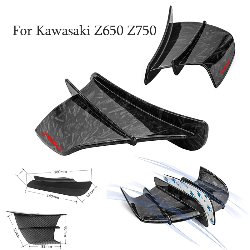 For Kawasaki Z650 Z750 Motorcycle Accessories Wind Knife Racing Wind ...