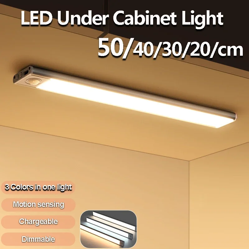 Lumi-res-LED-sous-armoire-avec-d-tecteur-de-mouvement-veilleuse-lampe ...
