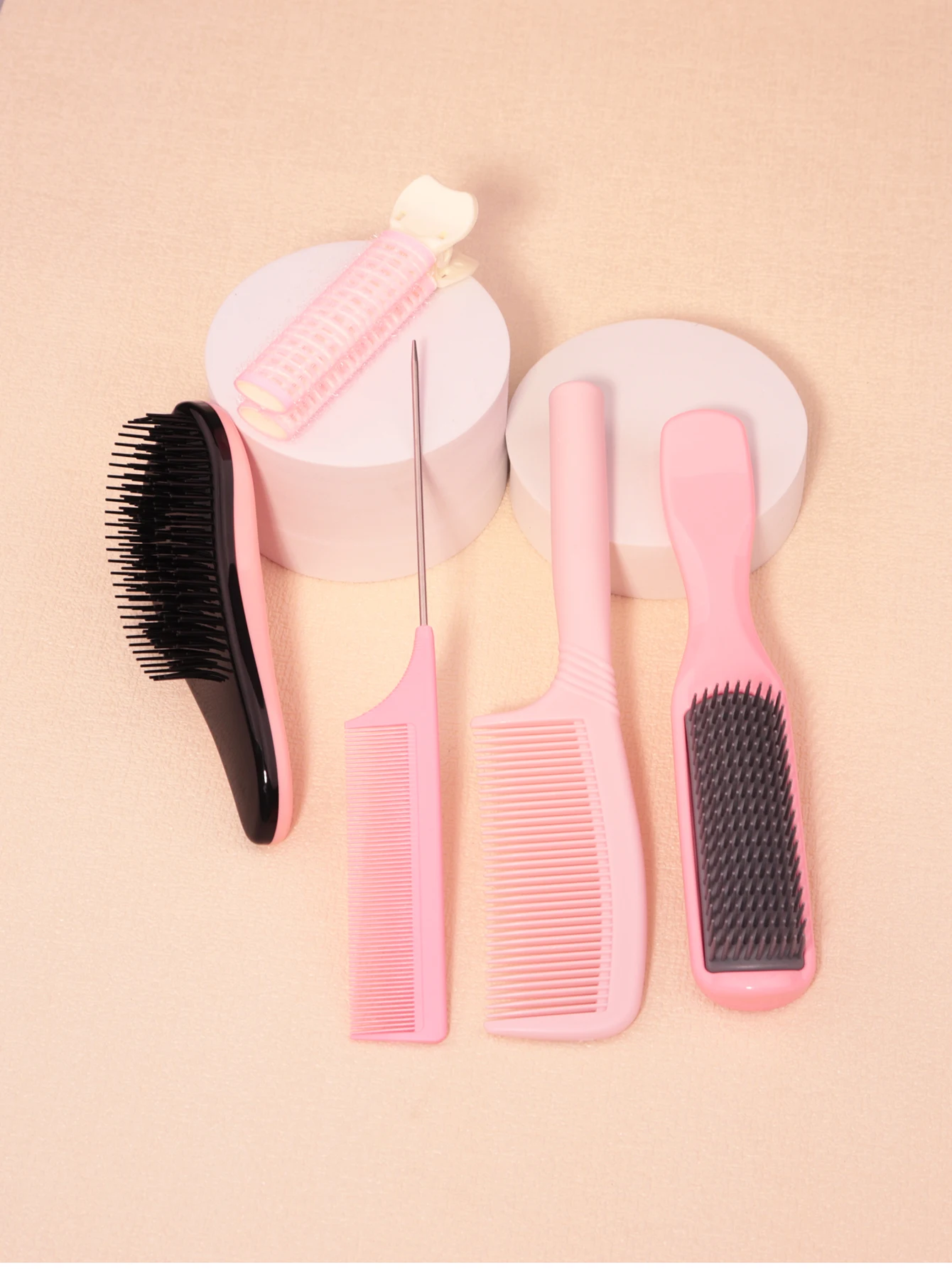 5-anti-static-massage-hair-combs-and-hair-clips-stainless-steel ...
