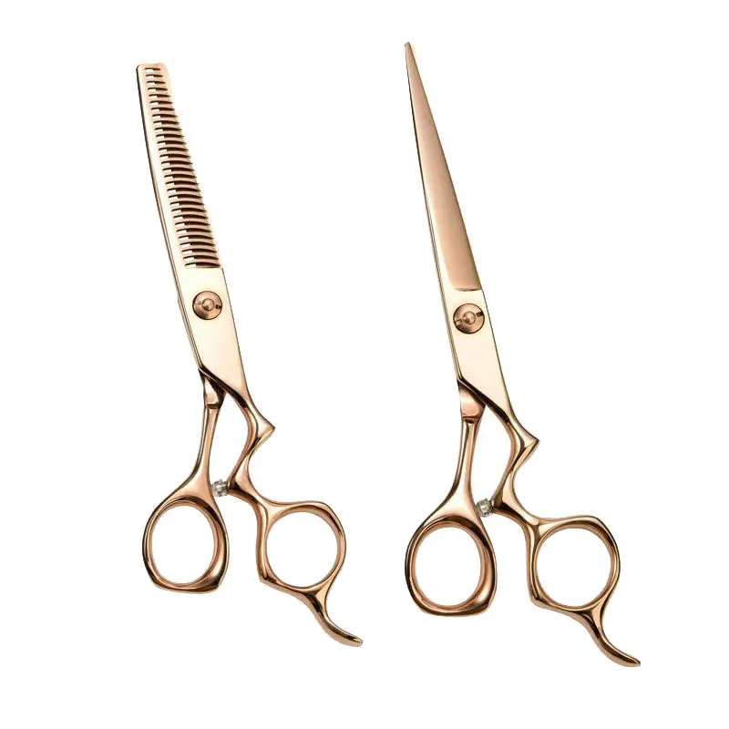 Rose Gold High Quality Hair Scissors Professional Japanese 440c Steel ...