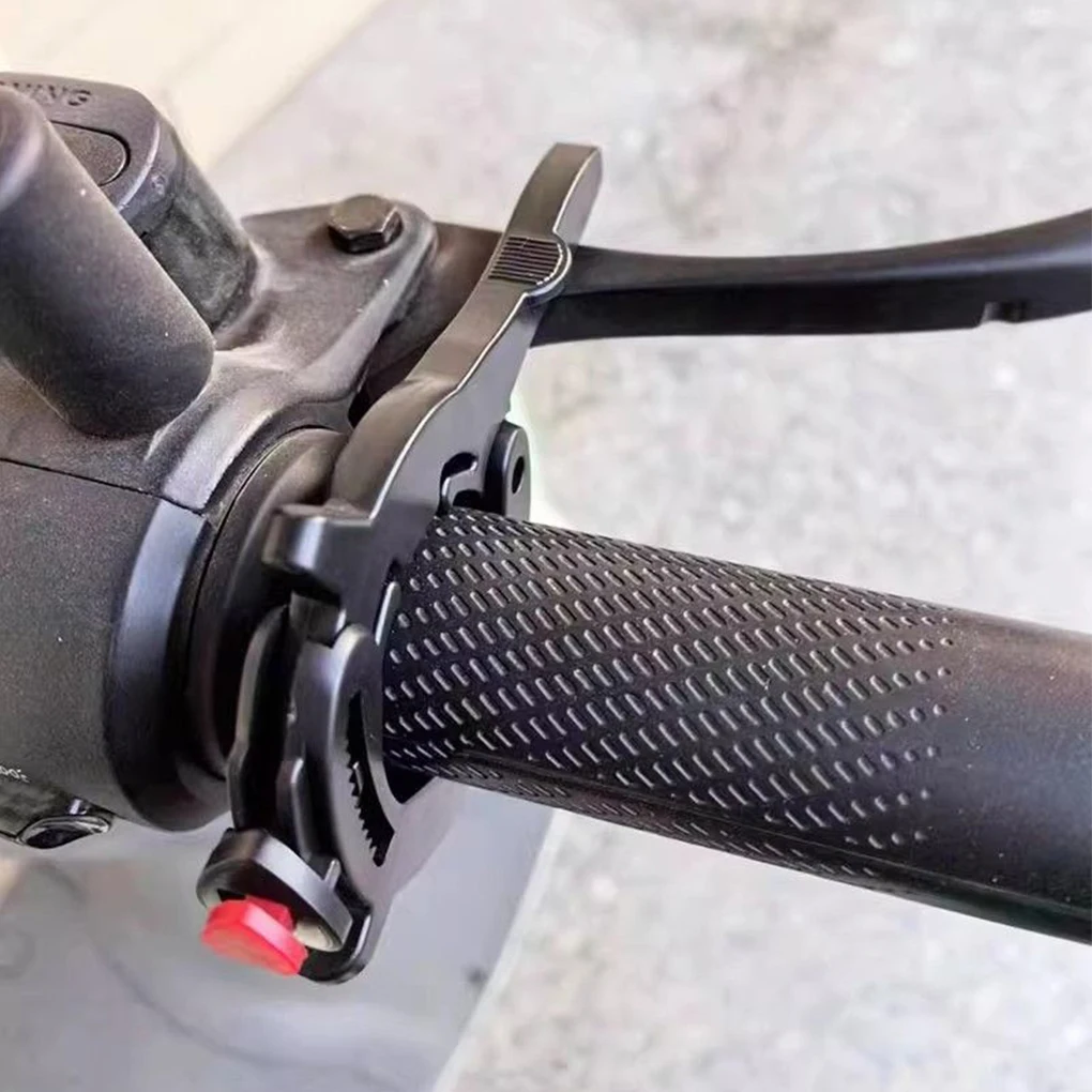 Black Motorcycle Throttle Lock Assist Handlebar Universal Cruise ...