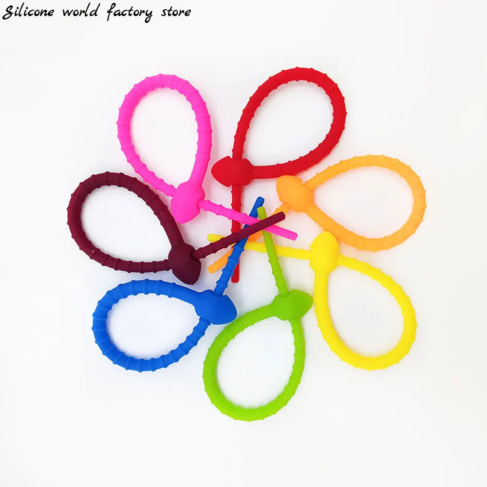 Silicone-world-Silicone-cable-ties-Cable-Strap-Clips-Wire-Organizer ...