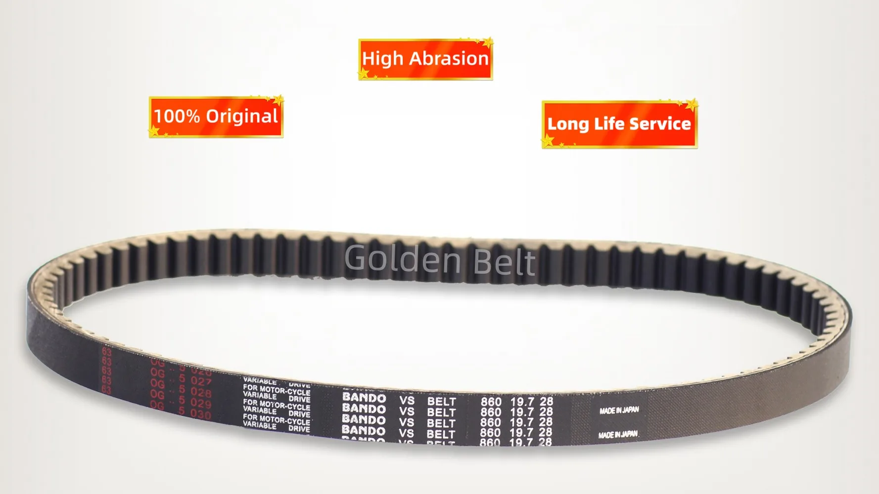 Original Bando V-Belt for SYM SR 125/150 (23100-ARA-0101) XS175T/ST175