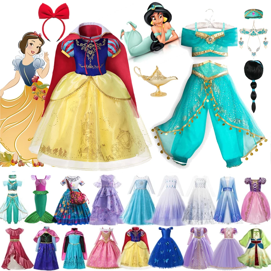 Disney-Elsa-Anna-Princess-Dress-Girl-Kid-Birthday-Party-Carnival ...