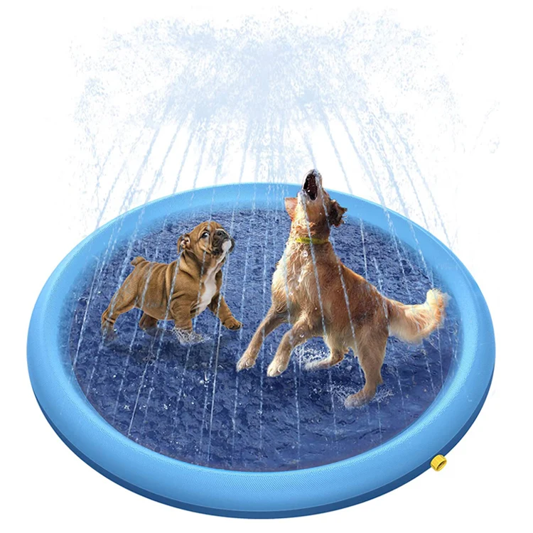 Inflatable-Pet-Water-Play-Mat-Outdoor-Inflatable-Dog-Sprinkler-Water ...