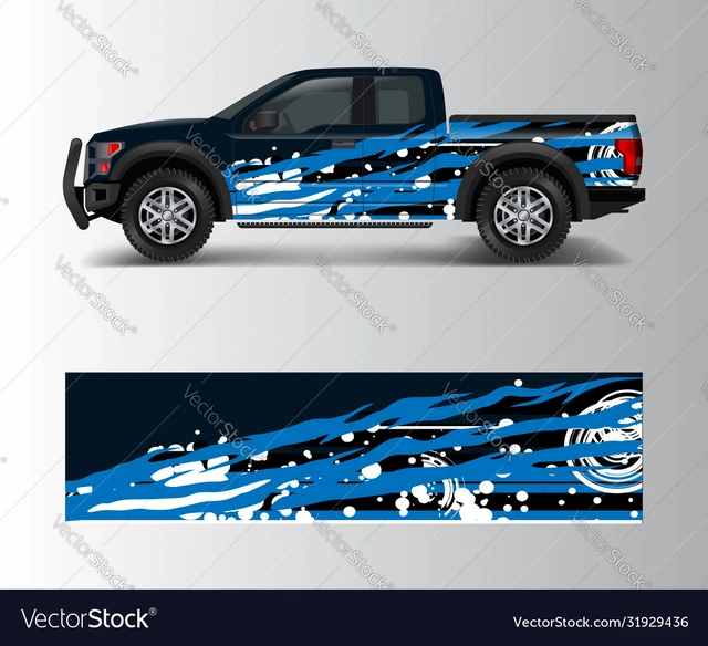Large Car Vector Stripes