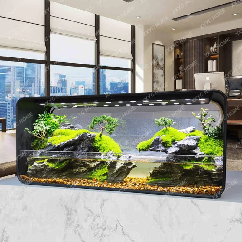 Ecological-Fish-Tank-Living-Room-Small-Household-Tropical-Rainforest ...