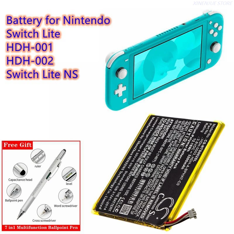 Game-Console-Battery-3-8V-3200mAh-HDH-A-BPHAT-C0-HDH-003-for-Nintendo ...