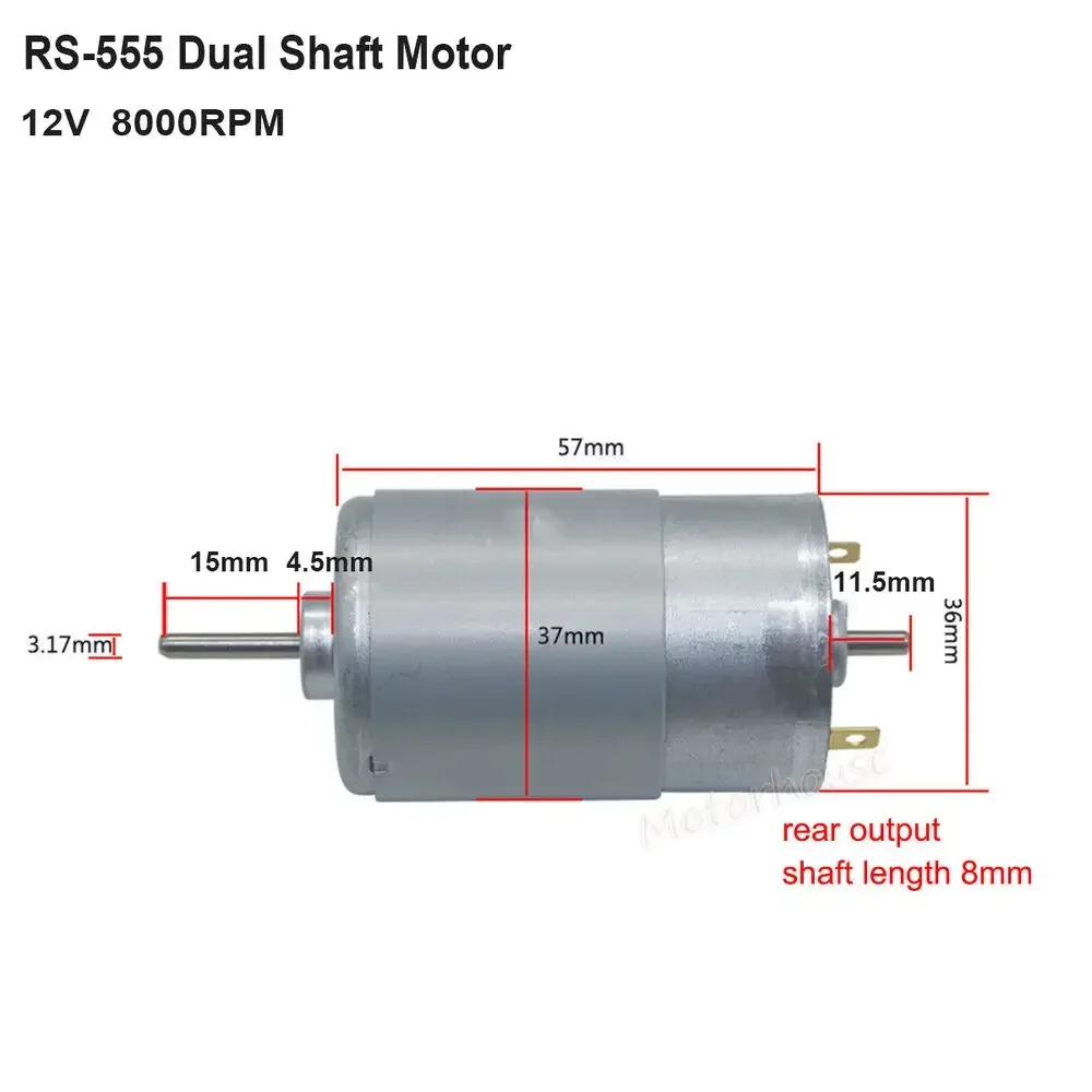 Micro-36mm-RS-555-550-Electric-Motor-Dual-Double-3-17mm-Shaft-DC-6V-12V ...