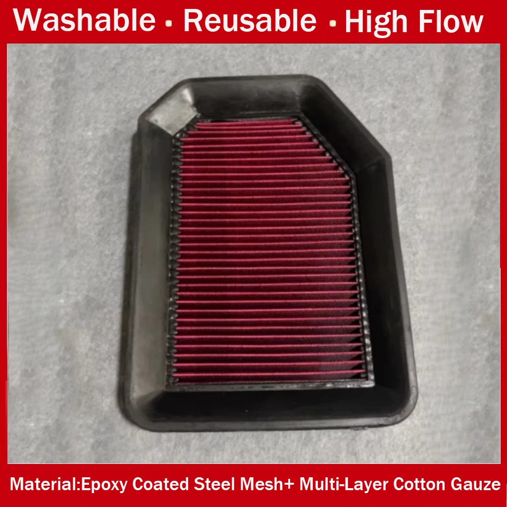 Car High Flow Air Filter For Jeep Wrangler (JK) 2.8TDI-Diesel 2007-2018 ...