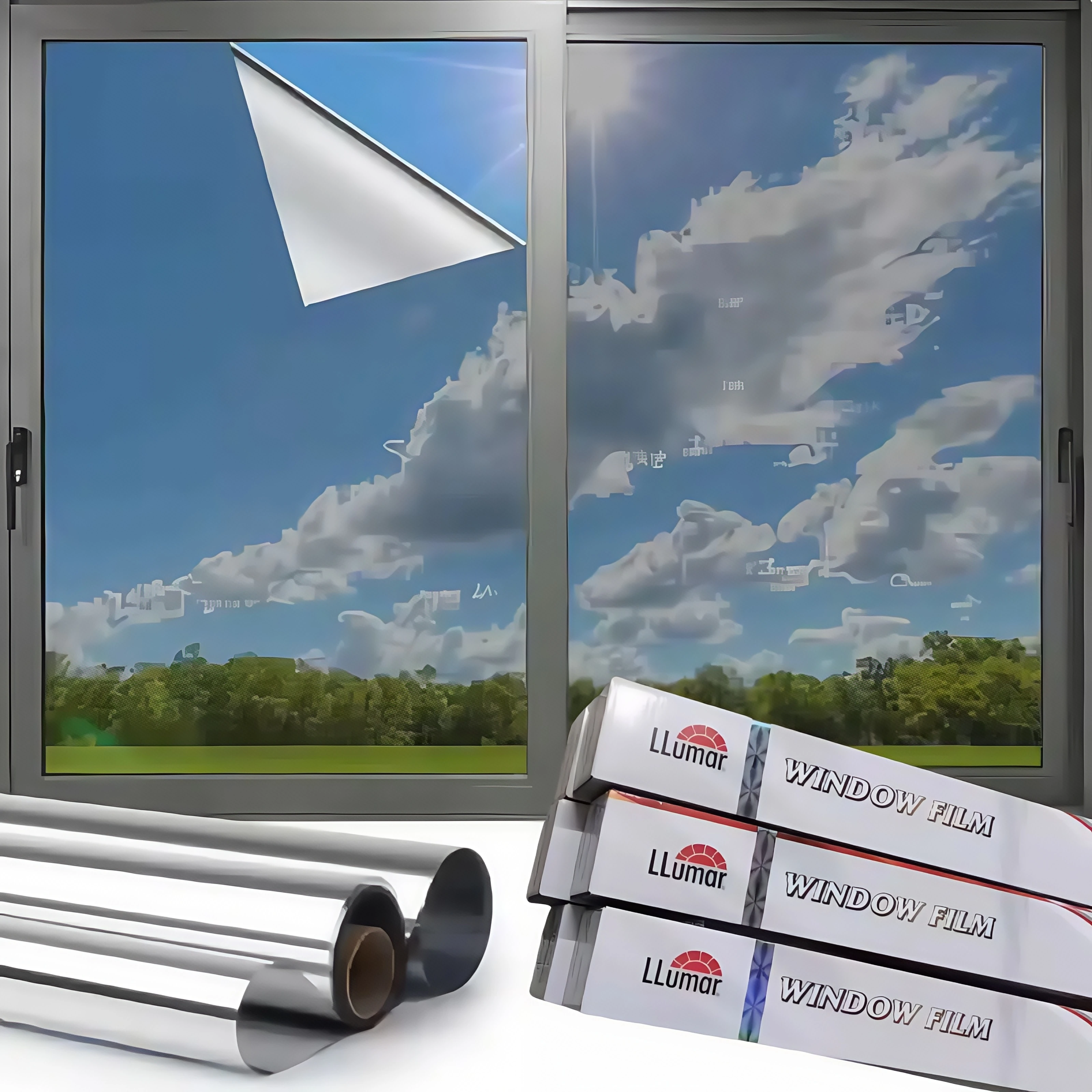 LLumar Commercial Building Privacy Window Film Reflective One Way ...