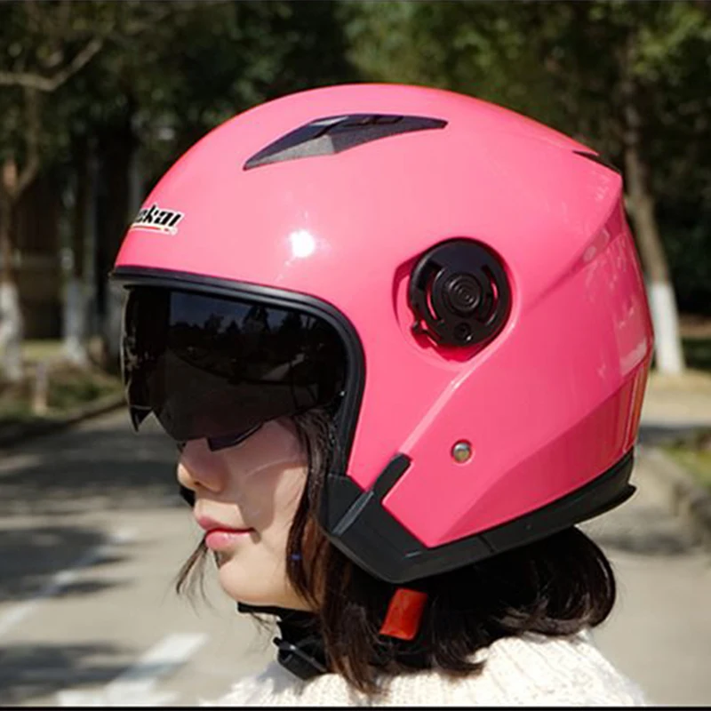 Motorcycle-3-4-Anti-UV-DUAL-VISORS-Helmet-Scooter-Vintage-Helmets ...
