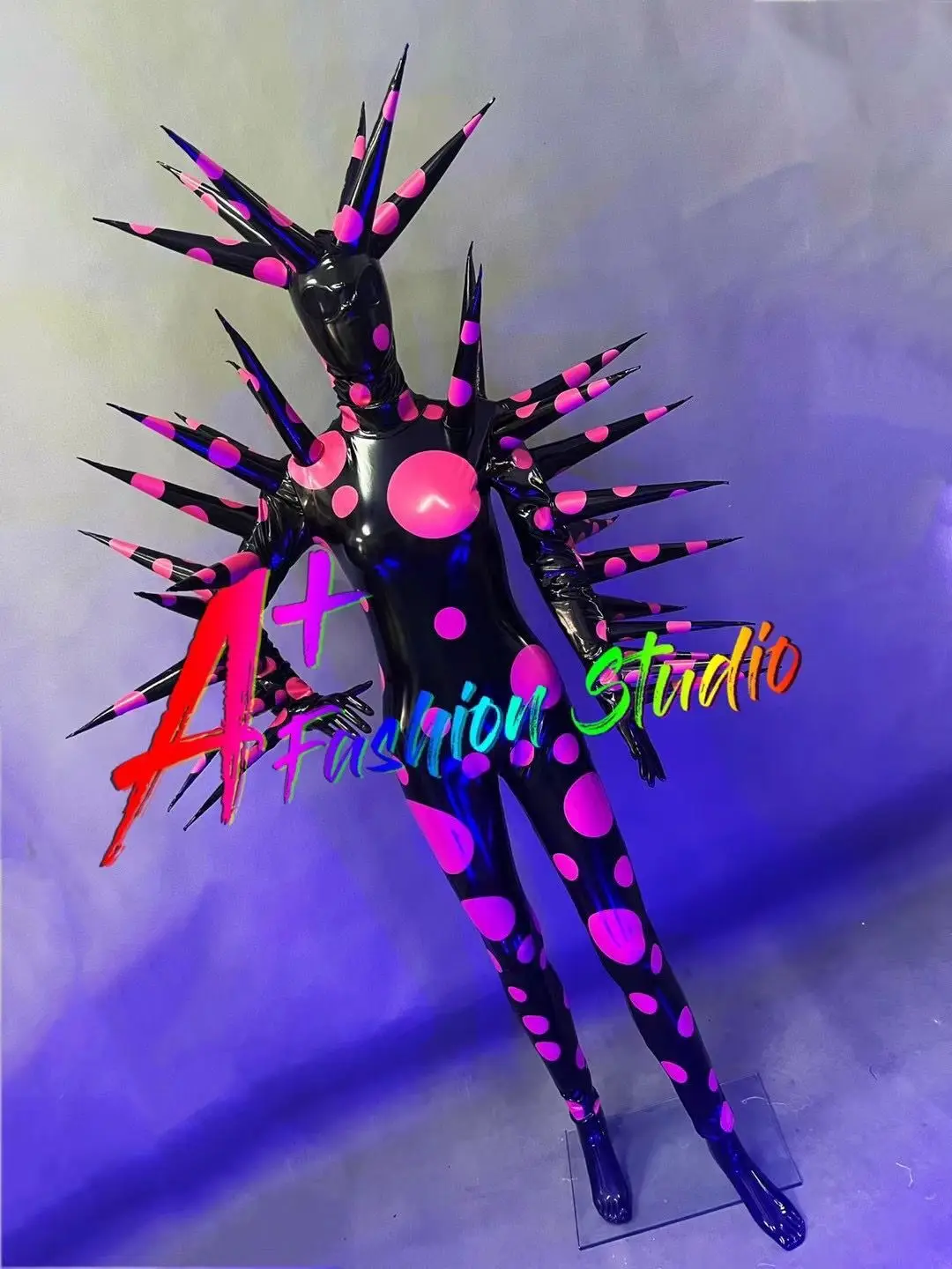 Nightclub-party-Stage-dance-team-Sexy-black-show-costumes-patent ...