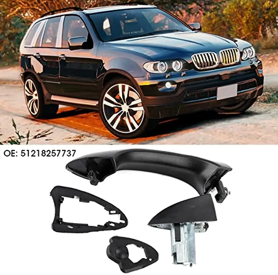 Manijas-de-puerta-Exterior-de-coche-accesorio-para-BMW-X5-2000-2006 ...