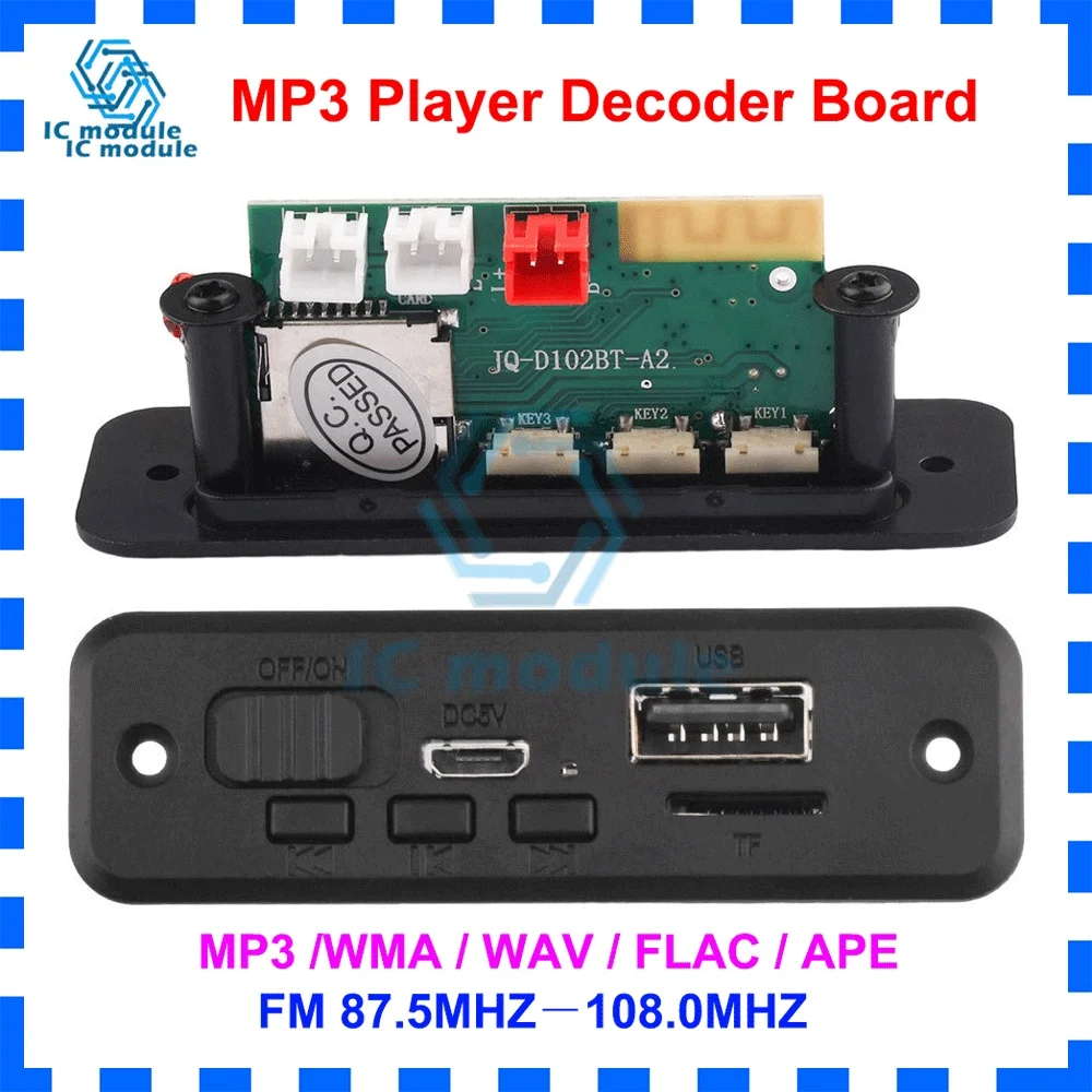 5V-Blue-tooth-MP3-Player-Decoder-Board-Car-FM-Radio-Module-2-3W-6W ...