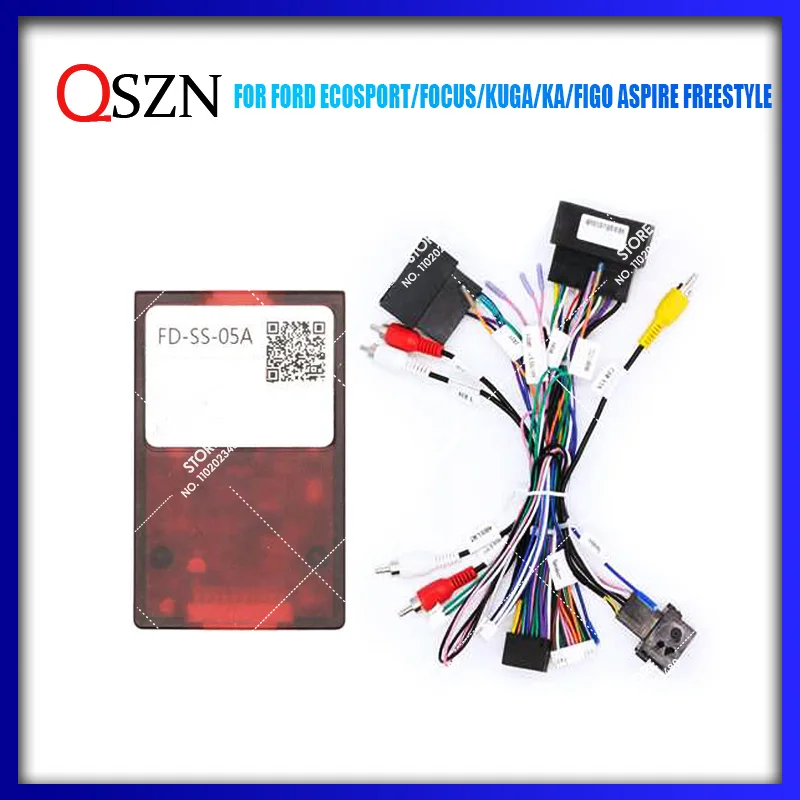 QSZN-Wiring-Harness-Canbus-Box-Decoder-For-FORD-Ecosport-Focus-Kuga-KA ...