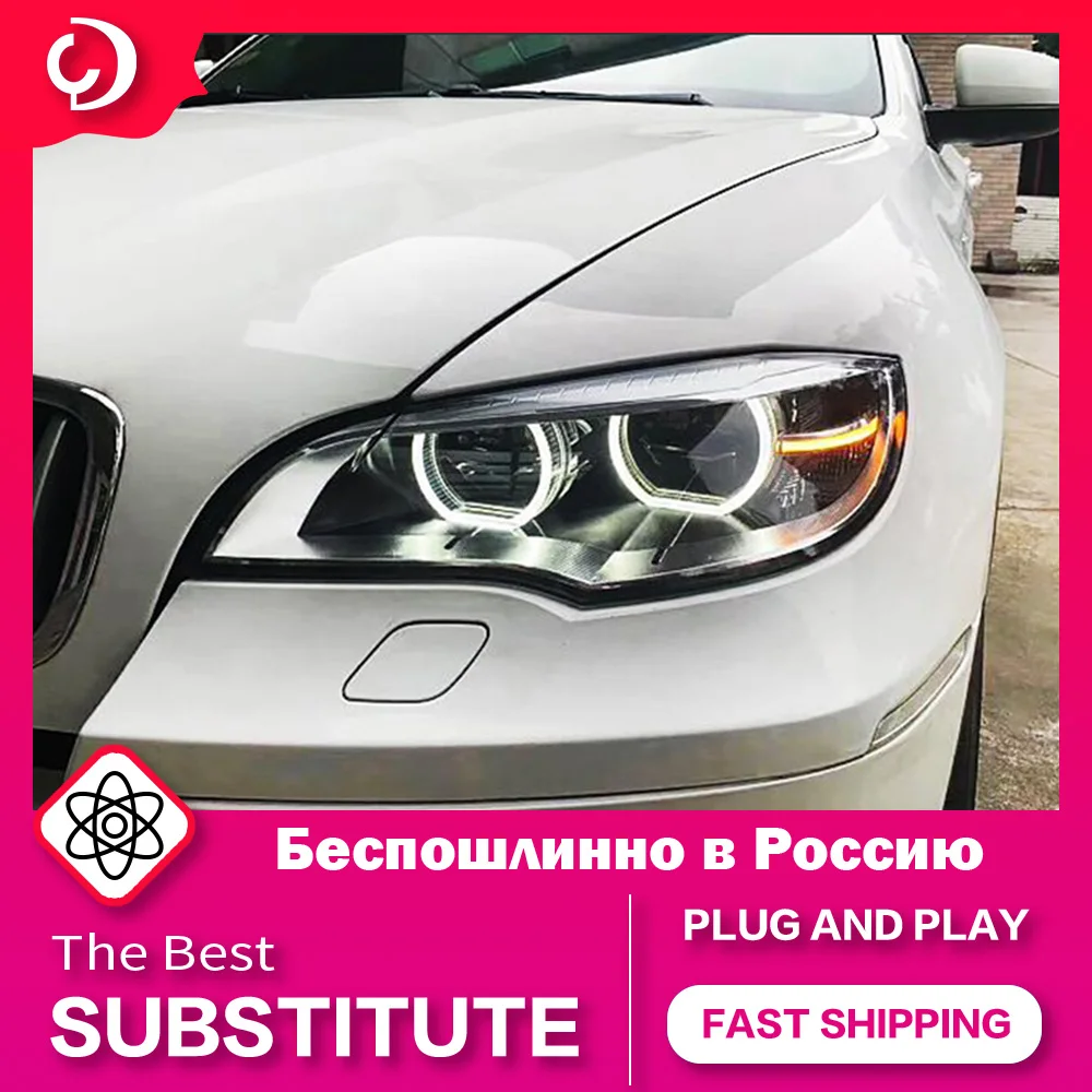 AKD-Car-Styling-Headlights-for-X6-X5-E70-E71-2008-2014-LED-Headlight ...